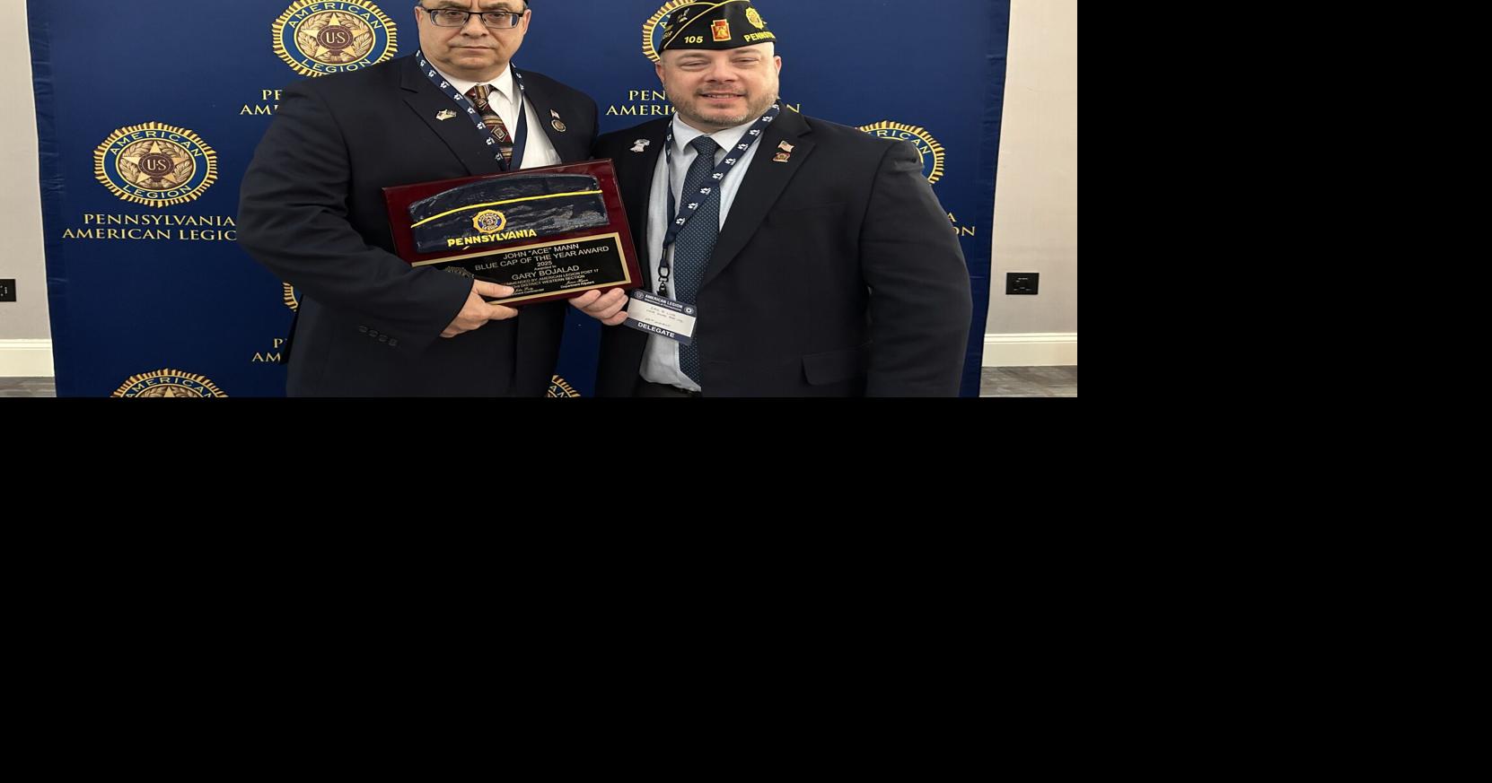 Pennsylvania American Legion John "Ace" Mann Blue Cap of the Year award ...