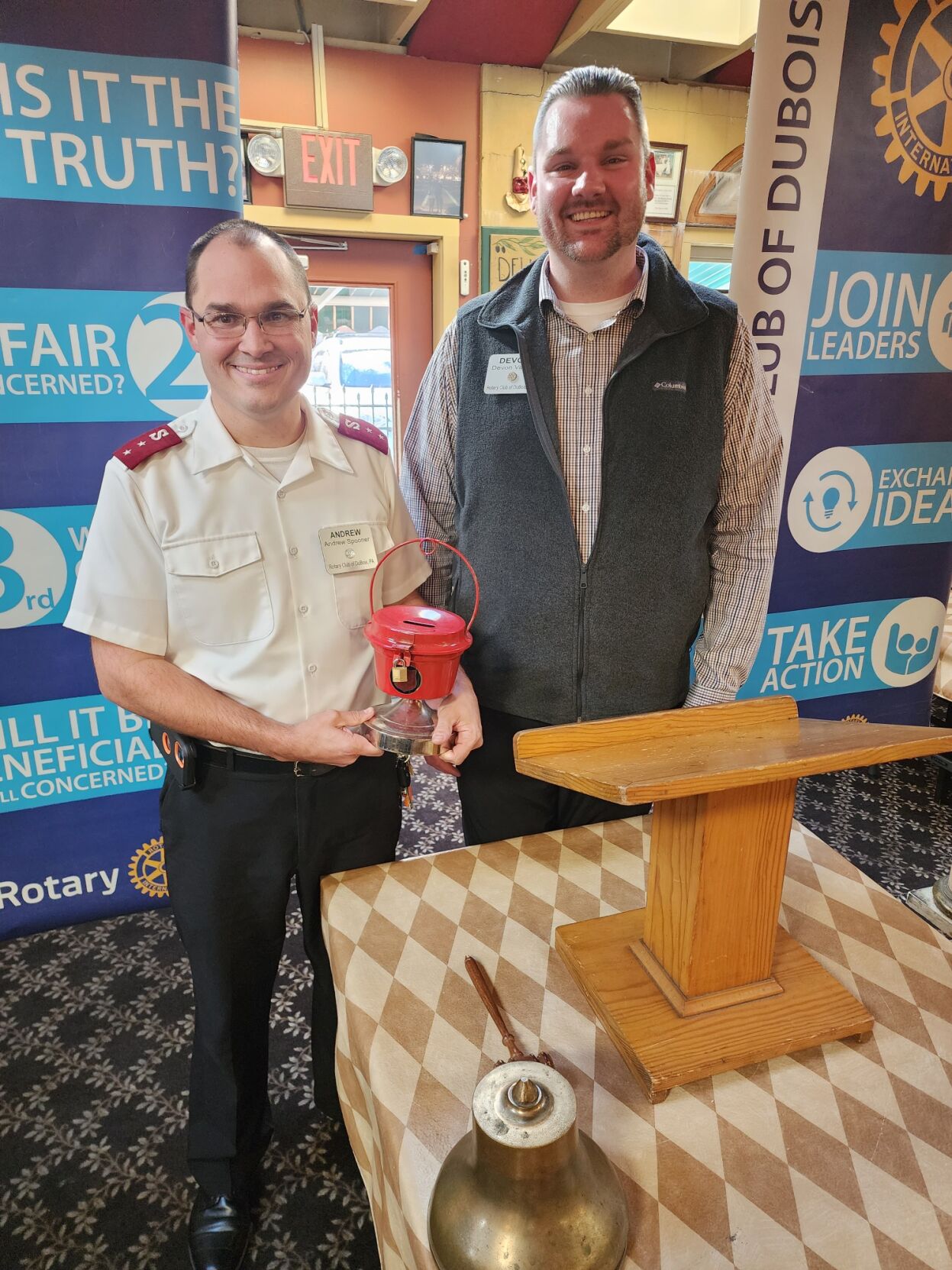 Salvation Army captain visits DuBois Rotary Club meeting | Lifestyle ...