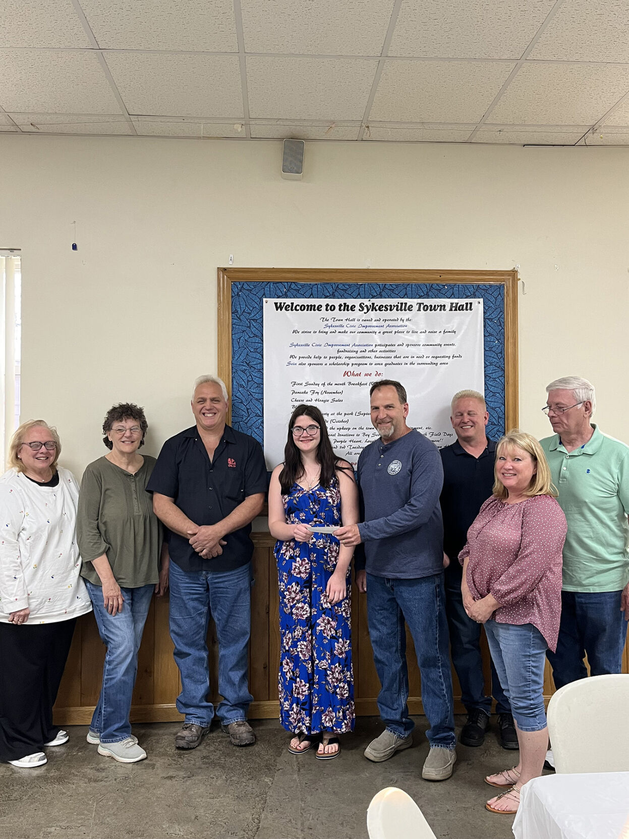 Sykesville Civic Improvement Association recognizes Catherine Fuller ...