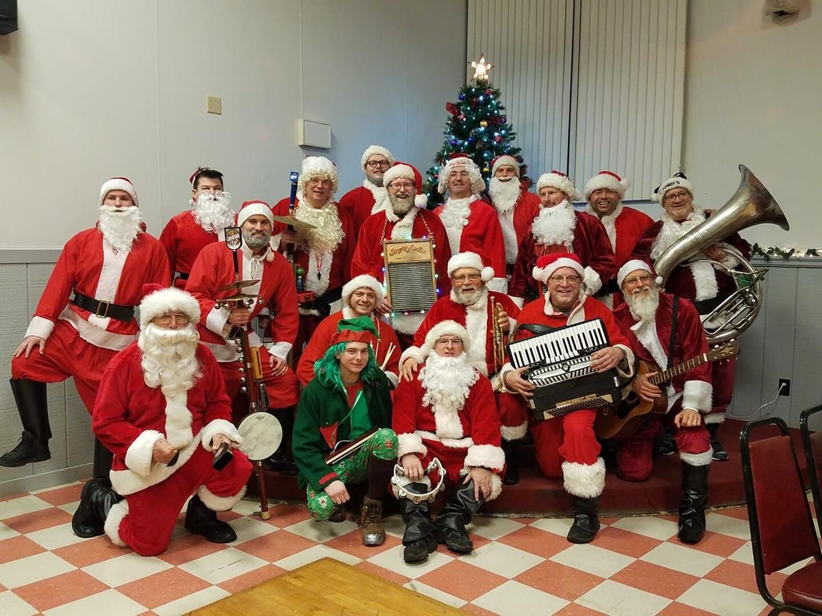 Singing Santas spread Christmas cheer with popular musical performances ...