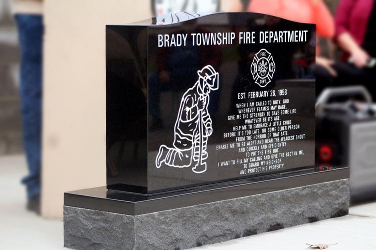 FIREFIGHTER MEMORIAL WALL: Brady Twp. Fire Department hosts dedication ...