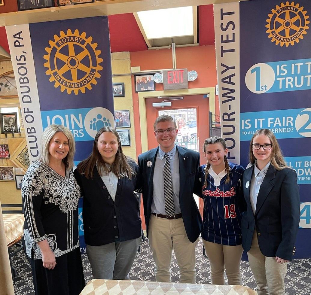 Rotary Interact Club from DCC visits DuBois Rotary Club | Lifestyle ...