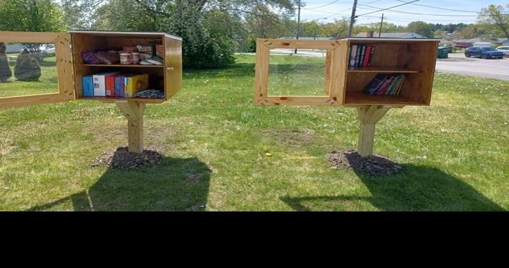 Free library, food pantry boxes installed for Falls Creek community ...