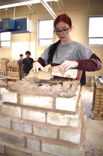Masonry Construction student builds decorative pillar | Lifestyle ...