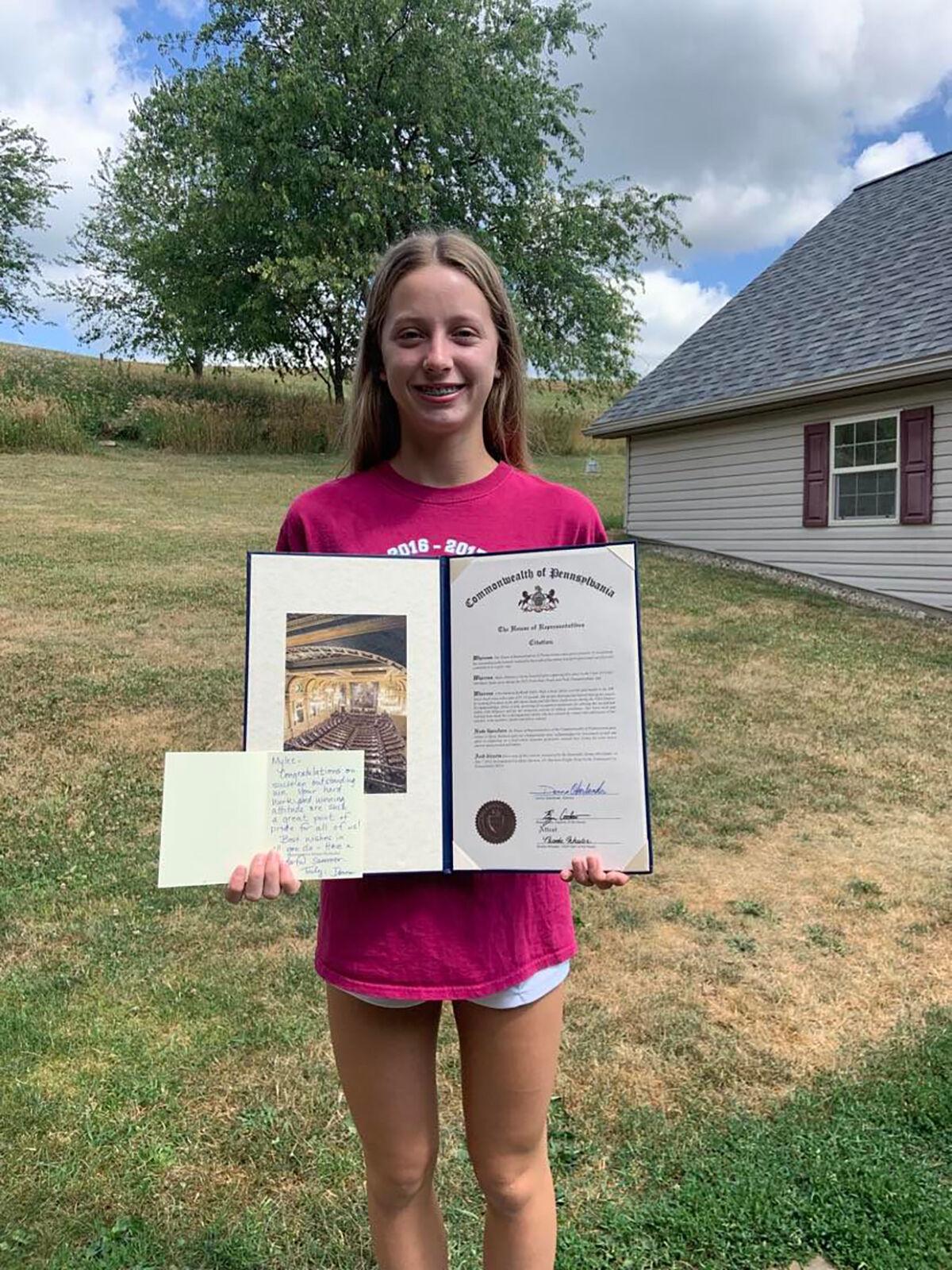 Mylee Harmon Citation | Sports | thecourierexpress.com