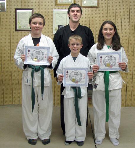 Three students of Shintani Karate Club promoted to Green Belt ...