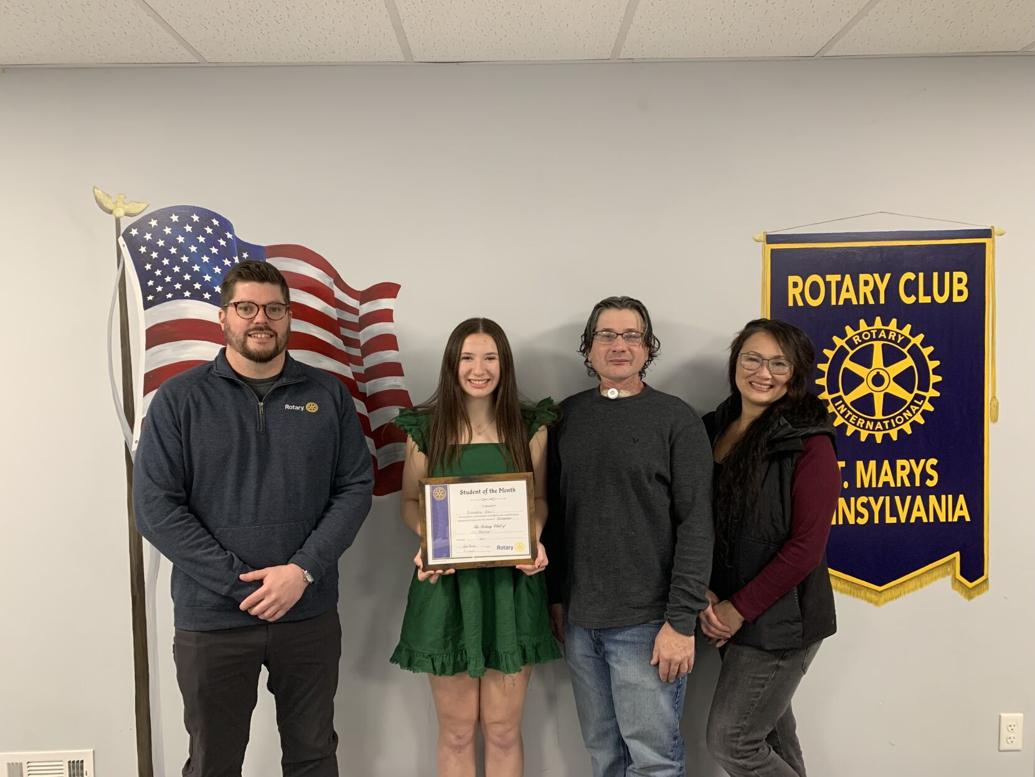St. Marys Rotary Student of the Month for December from ECCHS ...