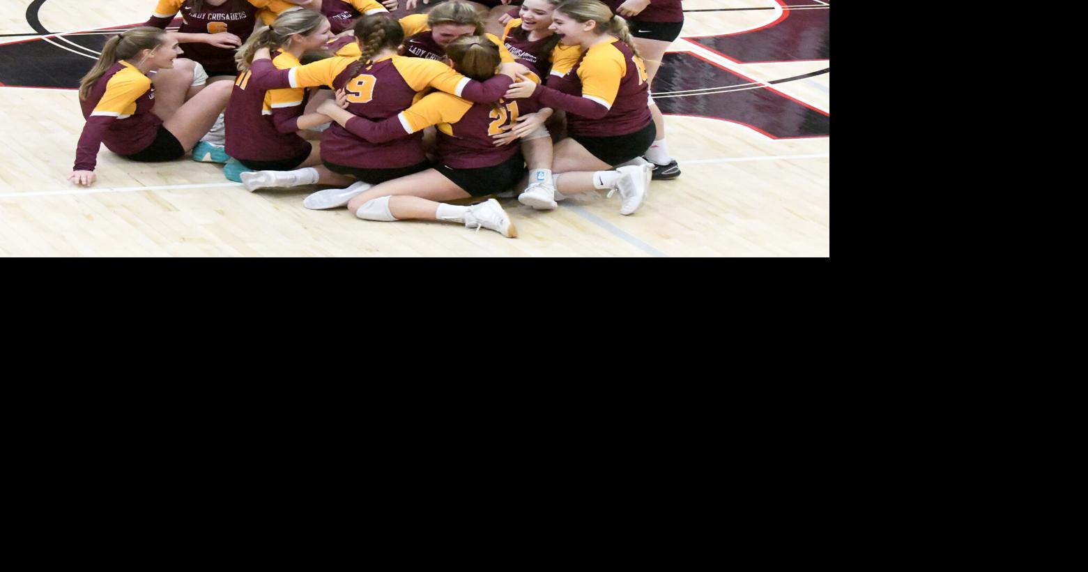 Lady Crusaders win first volleyball state title | Sports ...
