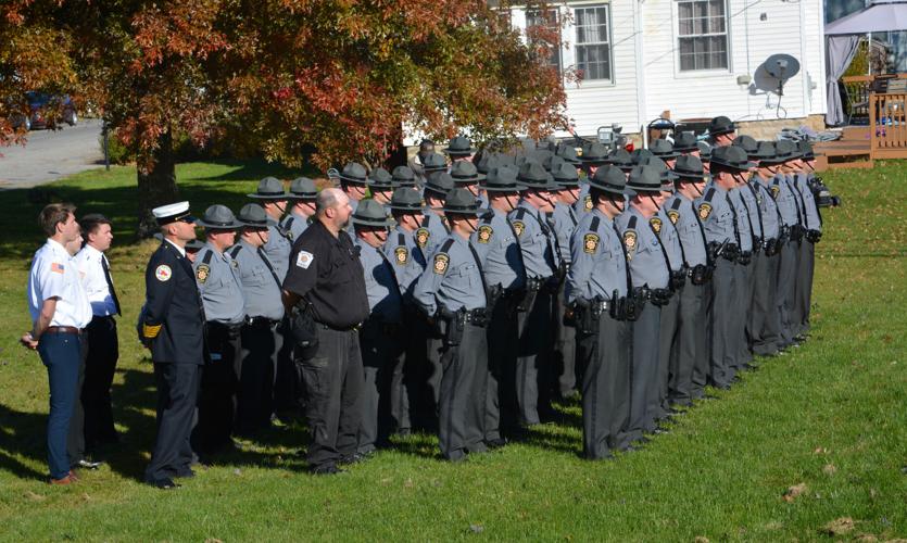 State police hold memorial service, bench dedication for Trooper Monty ...