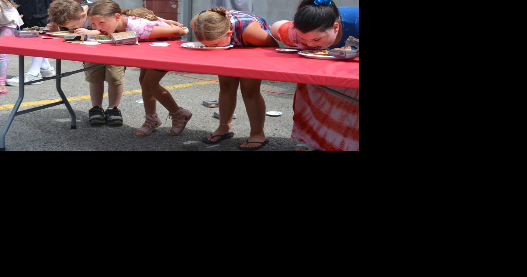 RWB Festival Children's Blueberry Pie Eating Contest draws crowd | News ...