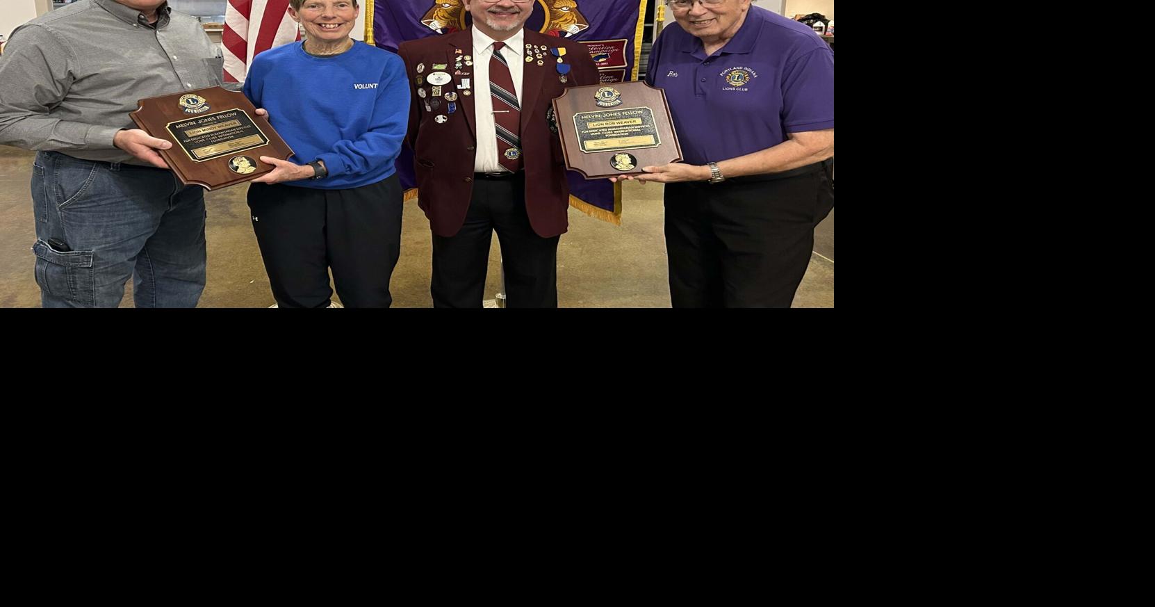 Portland Lions present Weavers with fellowship awards | Lifestyle ...