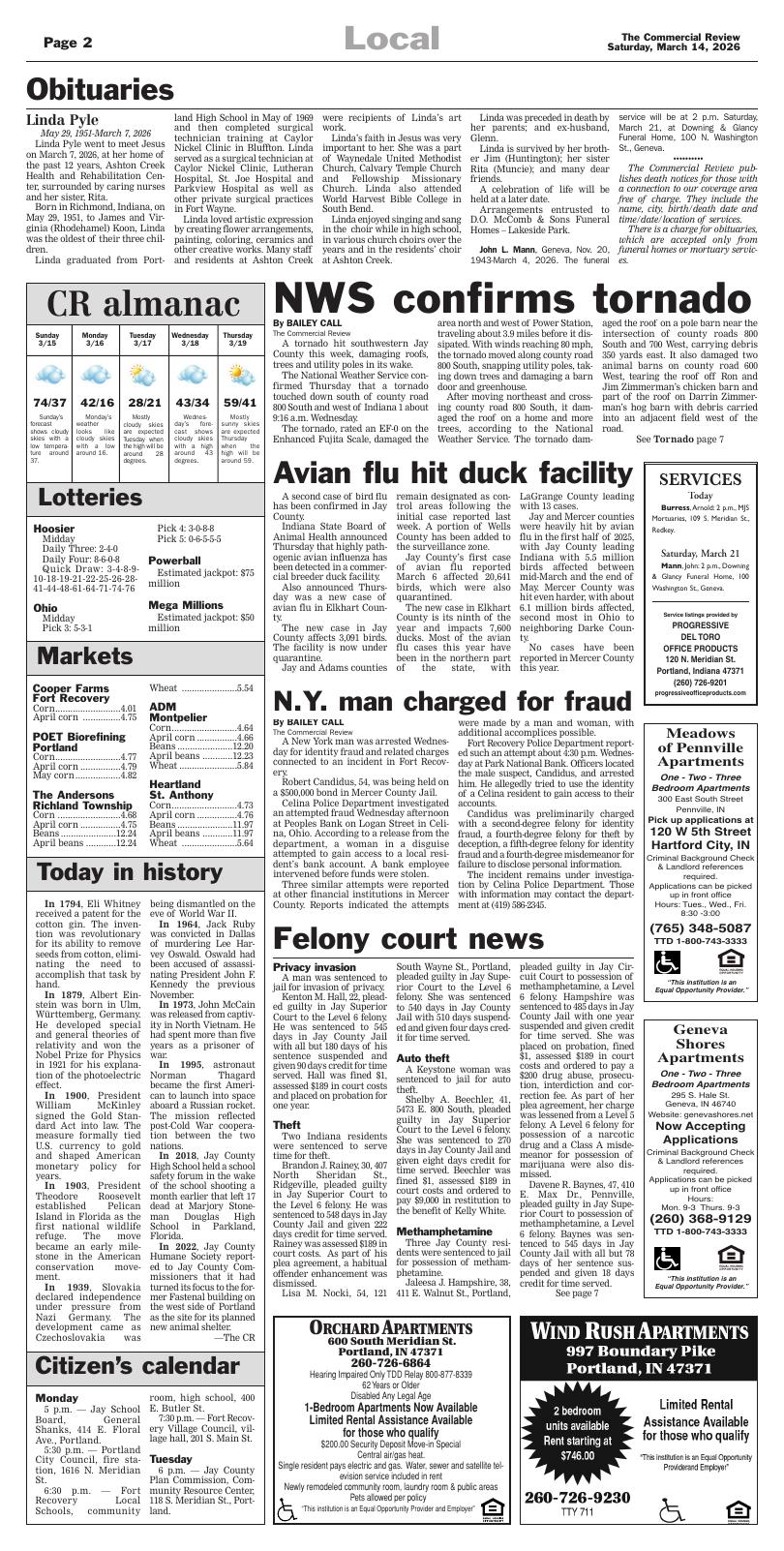 Page 3-14-2026 CR PAGE 2 | e-Edition | thecr.com