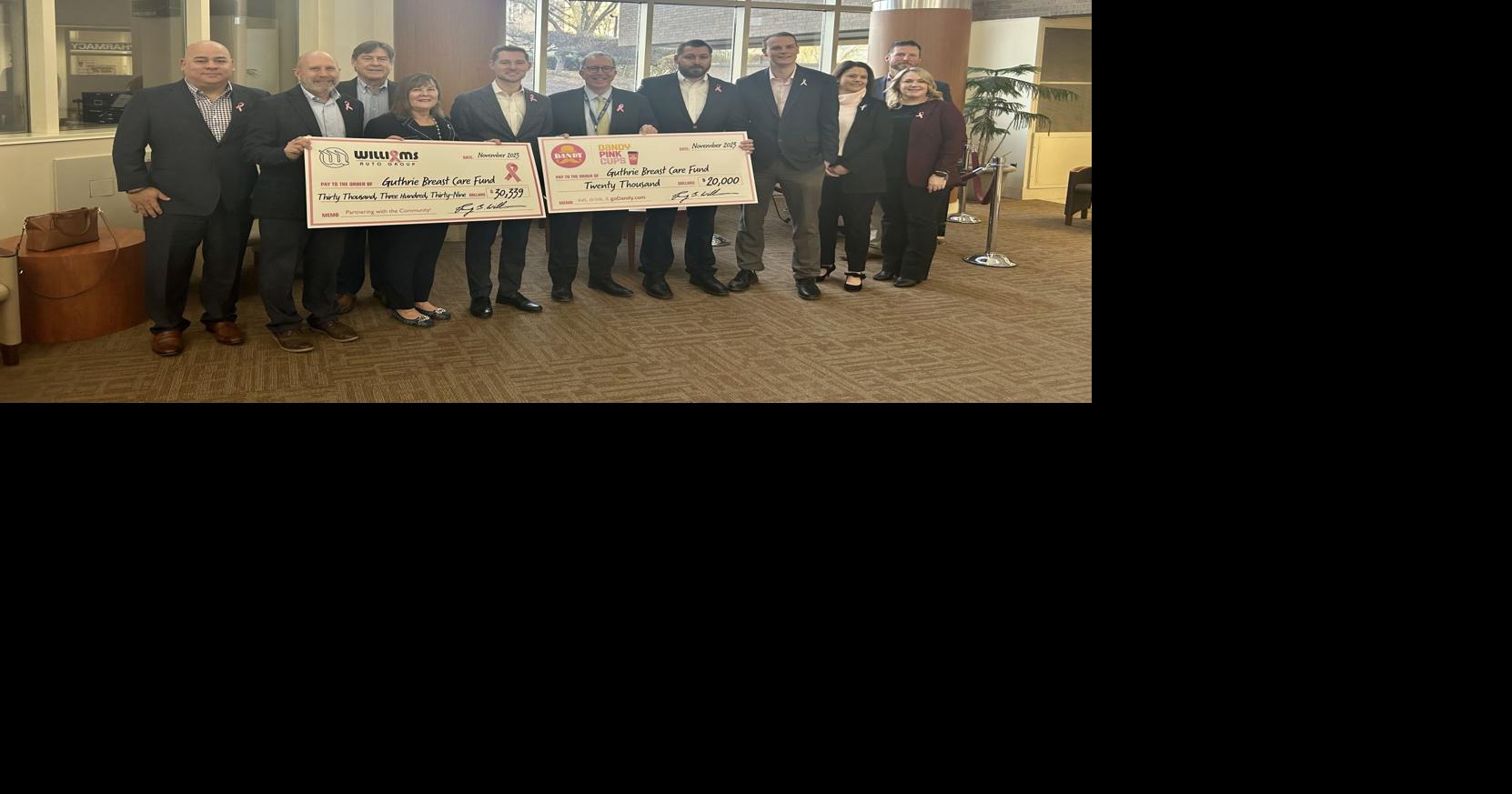 Dandy, Williams Auto present donation to Guthrie | Business ...