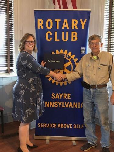 Sayre Rotary names Elizabeth Johnson a Paul Harris Fellow | Local ...