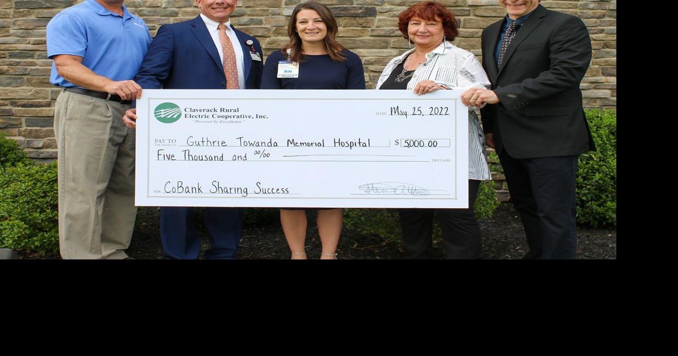 Guthrie Robert Packer Hospital, Towanda Campus receives $5,000 donation ...