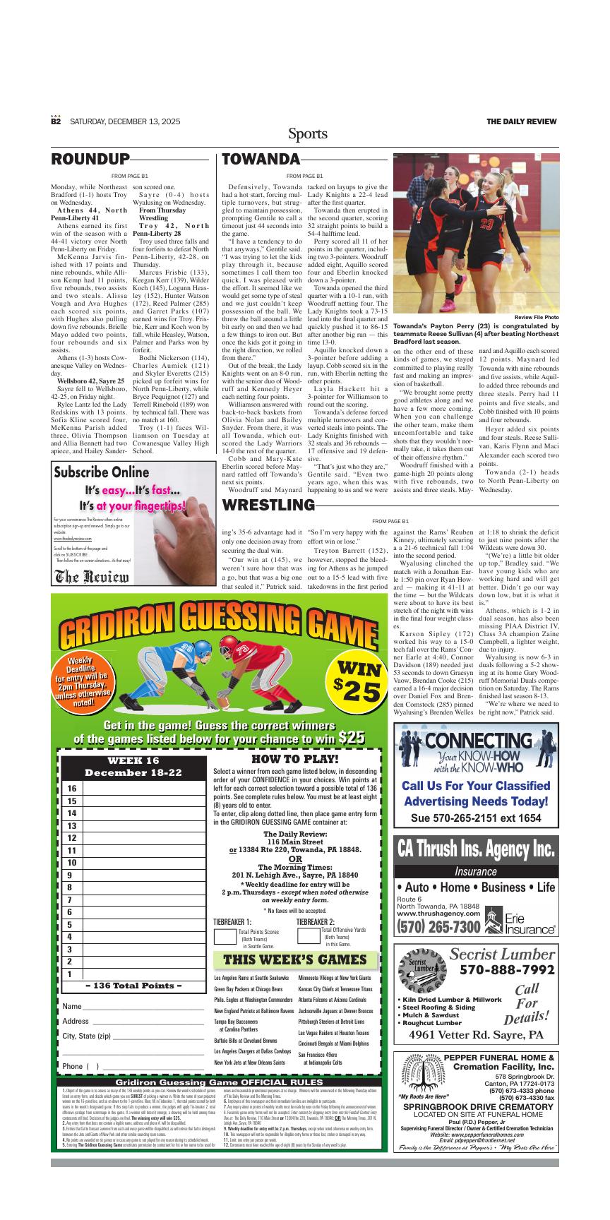 Page B2 | Digital Edition | thedailyreview.com