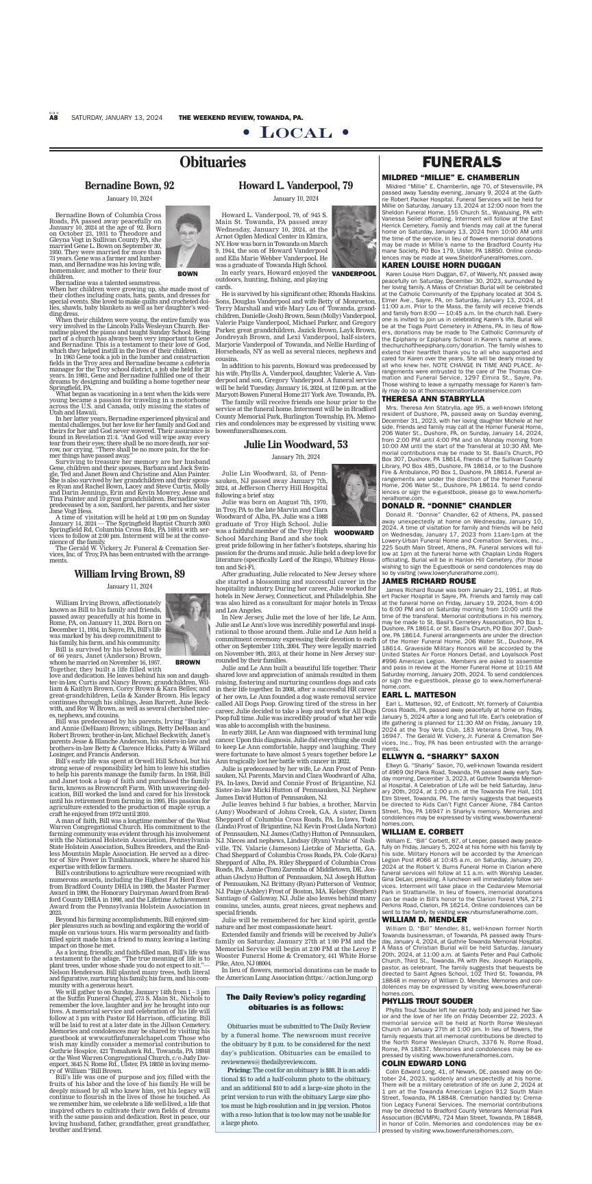 Page A8 | Digital Edition | thedailyreview.com