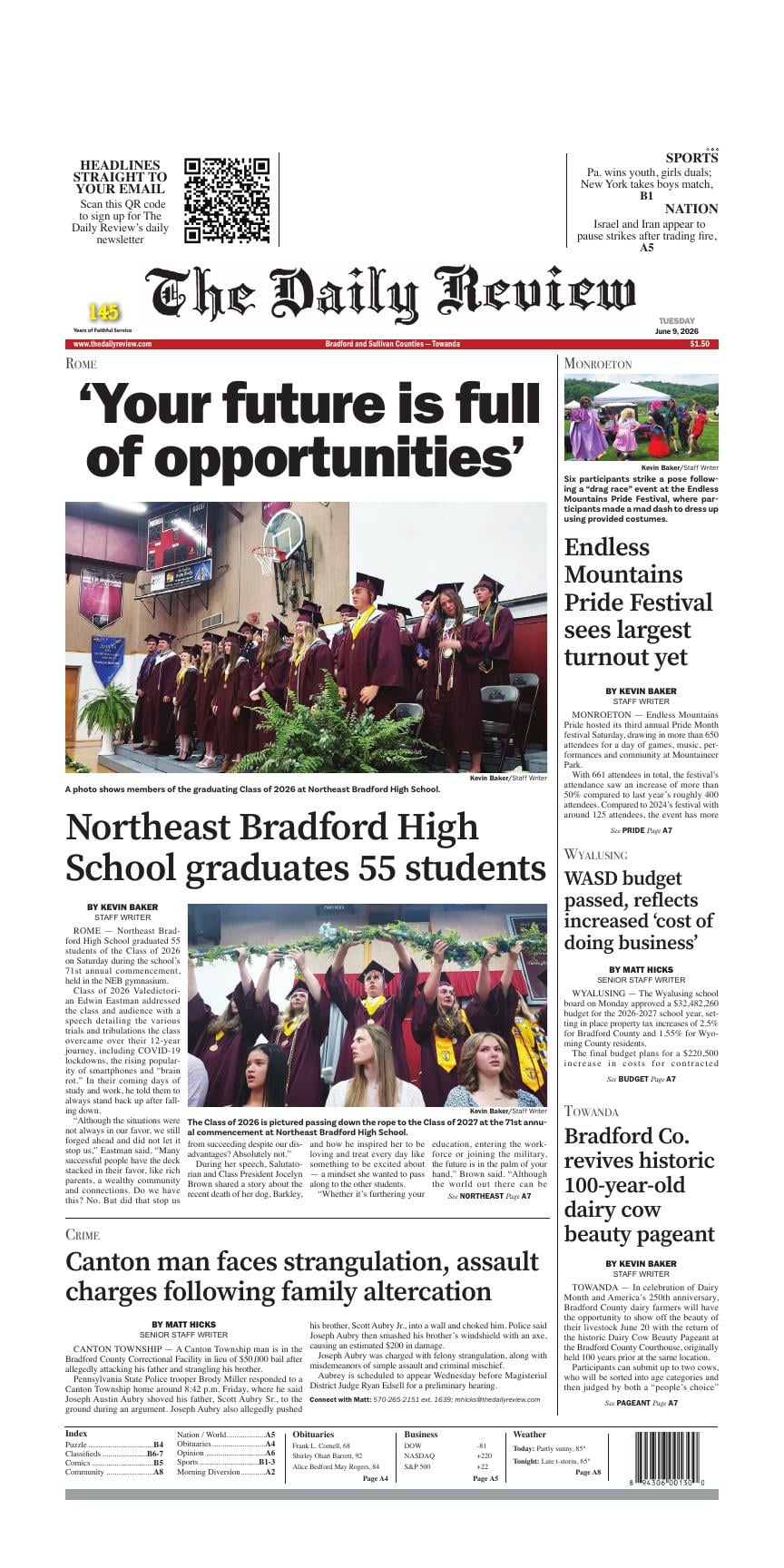 Page A1 | Digital Edition | thedailyreview.com