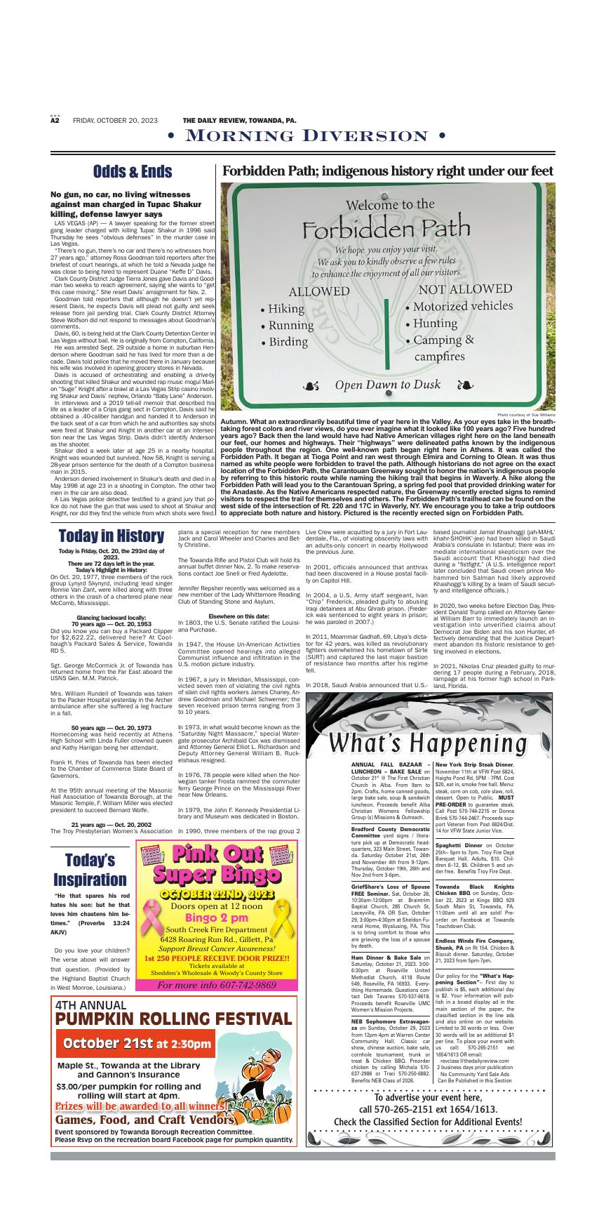 Page A2 | Digital Edition | thedailyreview.com