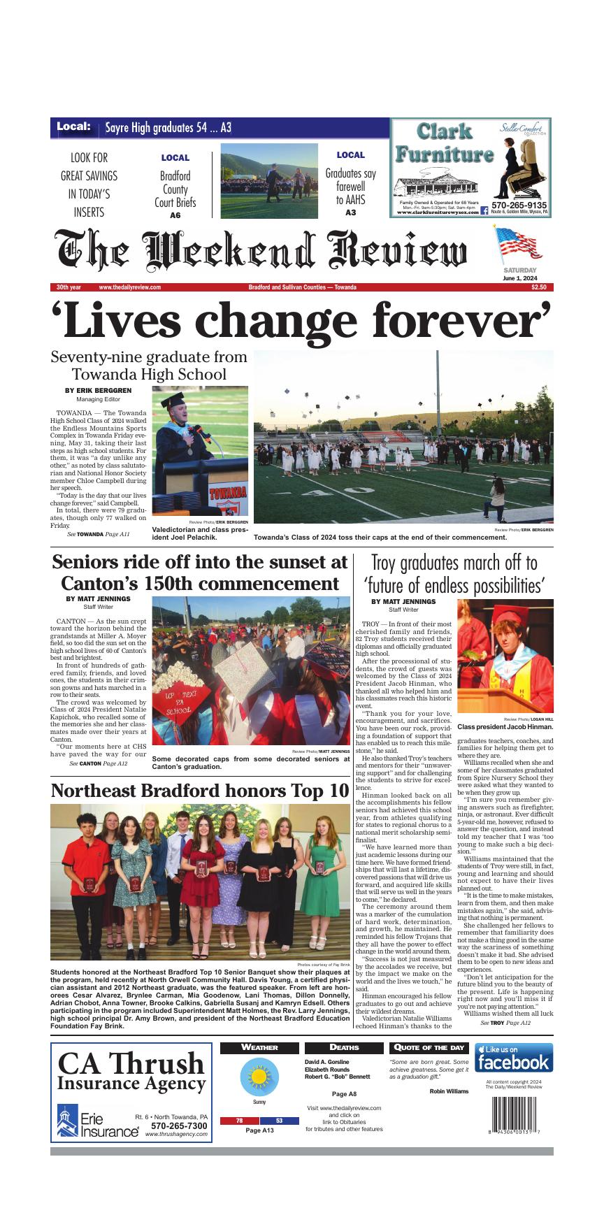 Page A1 | Digital Edition | thedailyreview.com