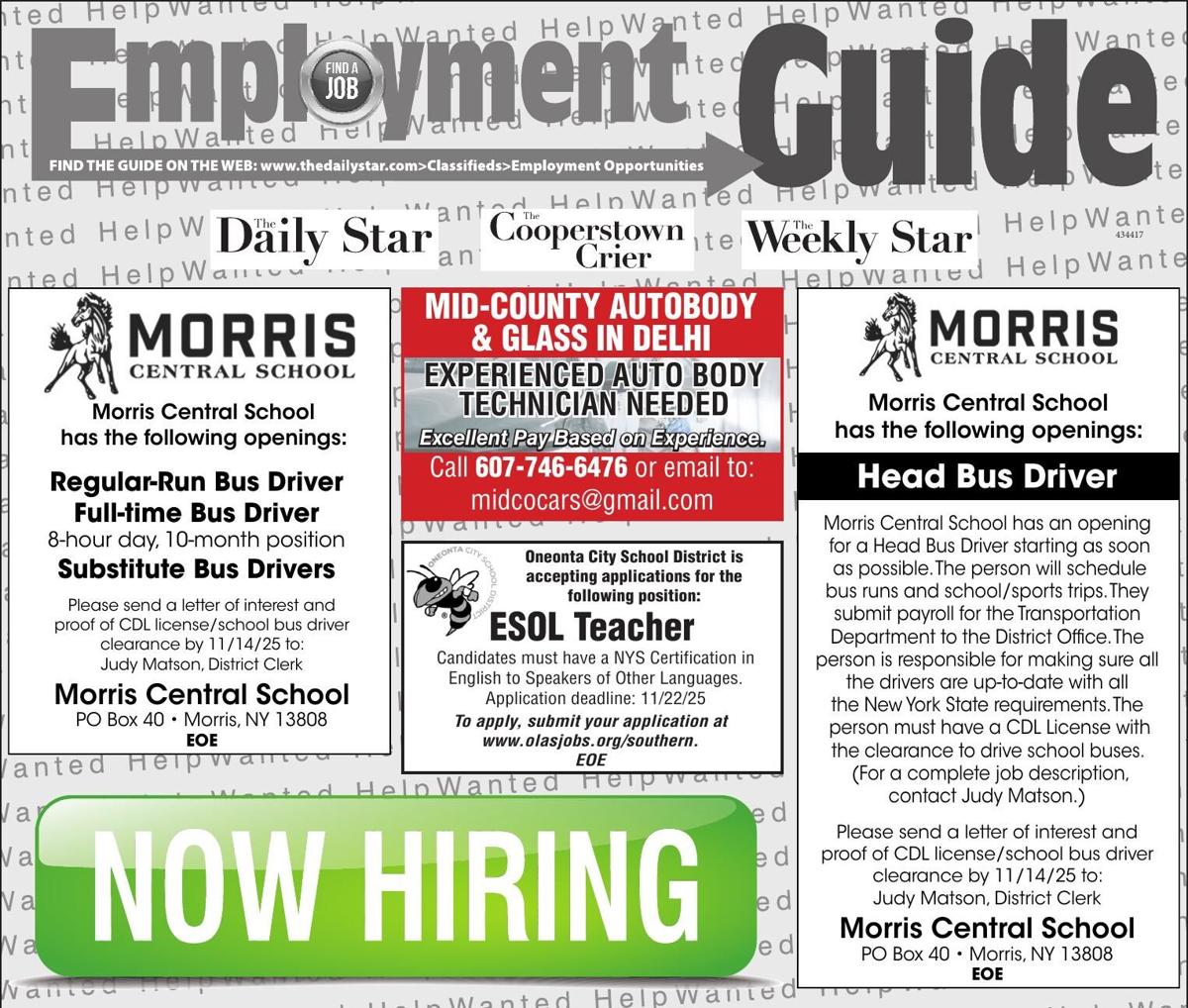November 1, 2025 Employment Opportunities | Employment Opportunities | thedailystar.com