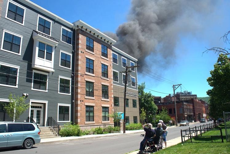 More than 30 displaced after rooftop fire at Dietz Street Lofts | Local ...