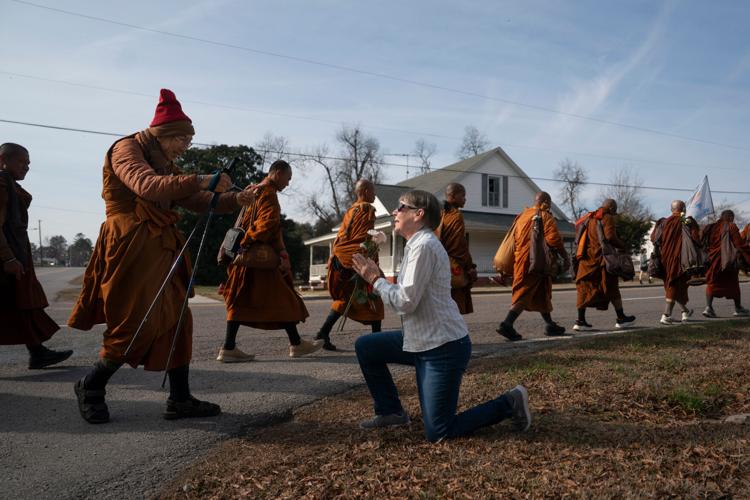 Buddhist monks and their dog captivate Americans while walking for ...