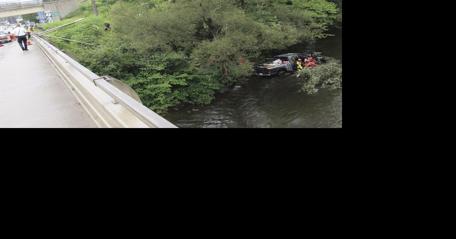 Police: Medical issue caused driver to crash truck into river | Local ...