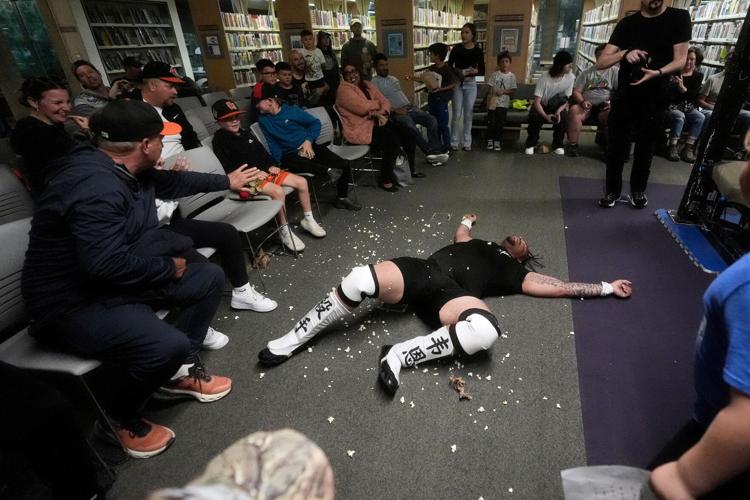 Wrestling matches provide an action-packed story time at US libraries ...