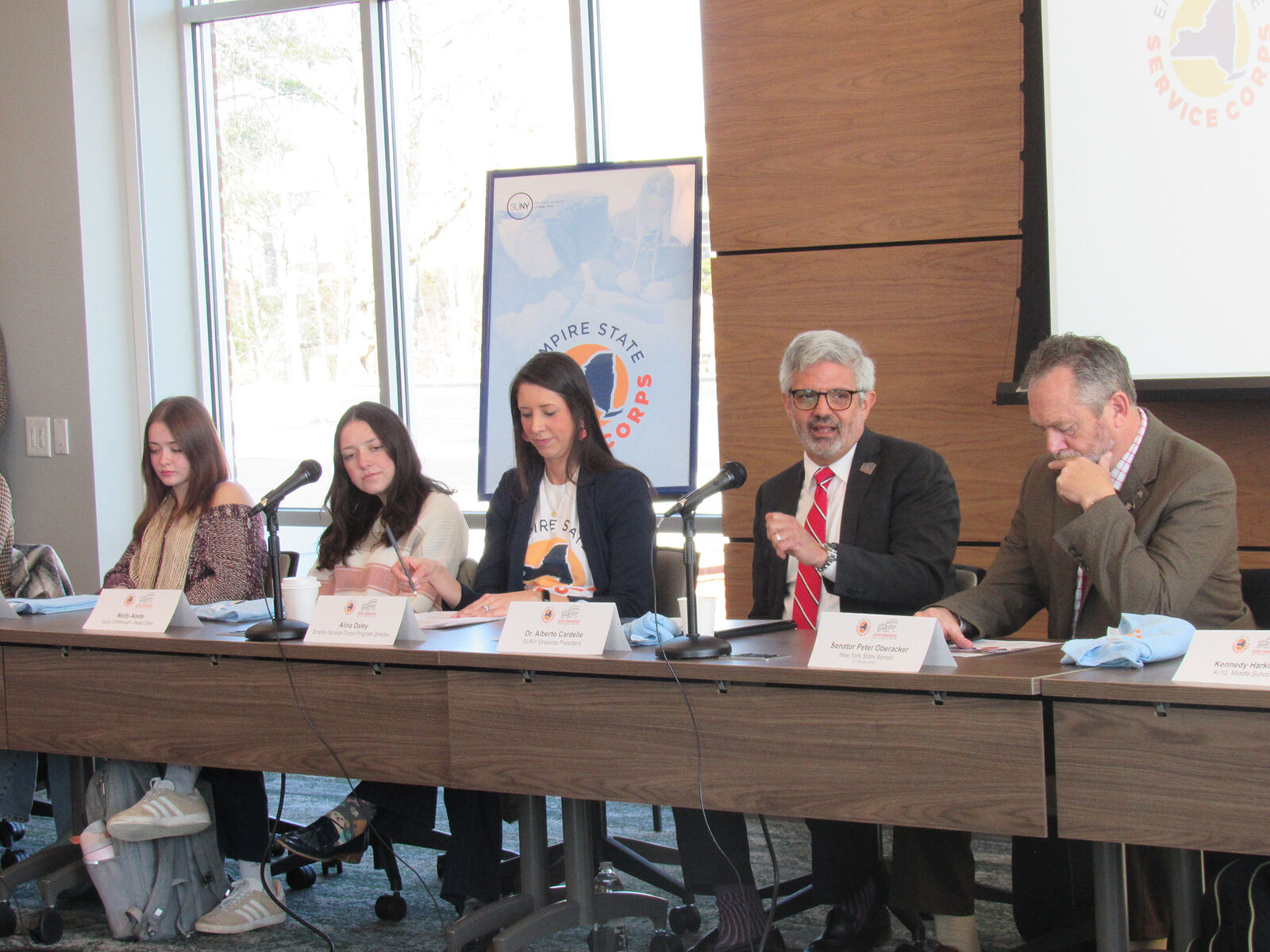 Oberacker hears from local Empire State Service Corps students | Local ...
