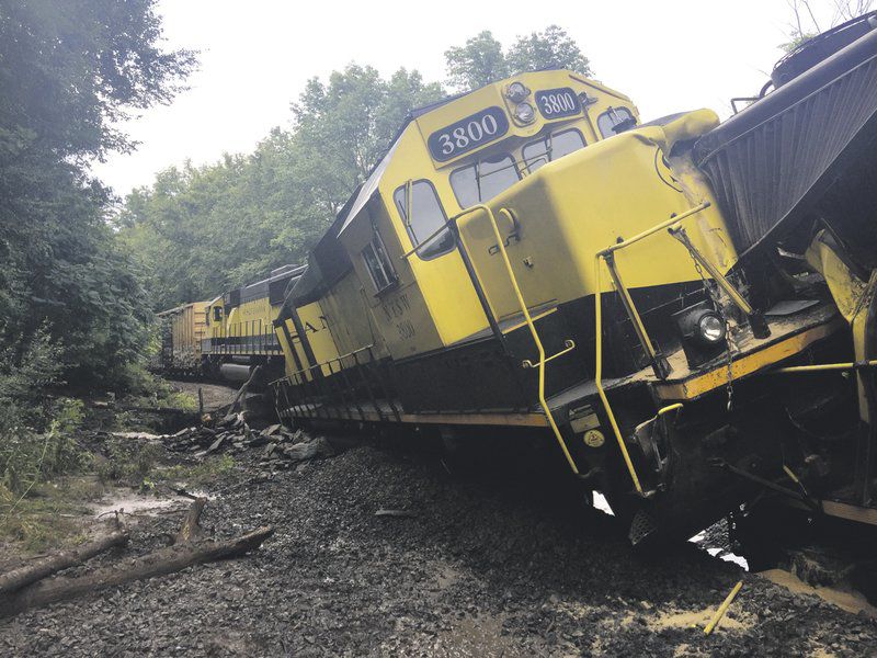 Train derails in Deposit; flooding blamed | Local News | thedailystar.com