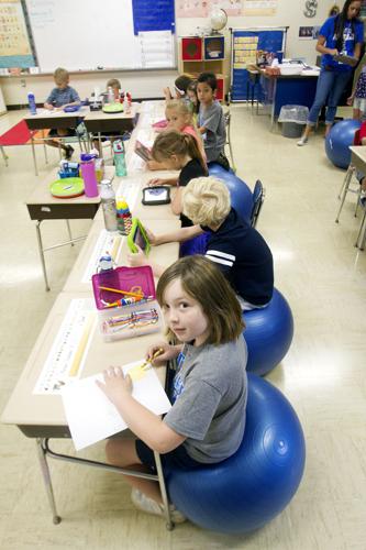 Bouncing balls, boxes, bottoms and bellies: Elementary classrooms give ...
