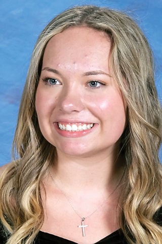 Greenback School's valedictorians Allison Morehouse and Betsy Tiller, salutatorian Madi Griffeth ...