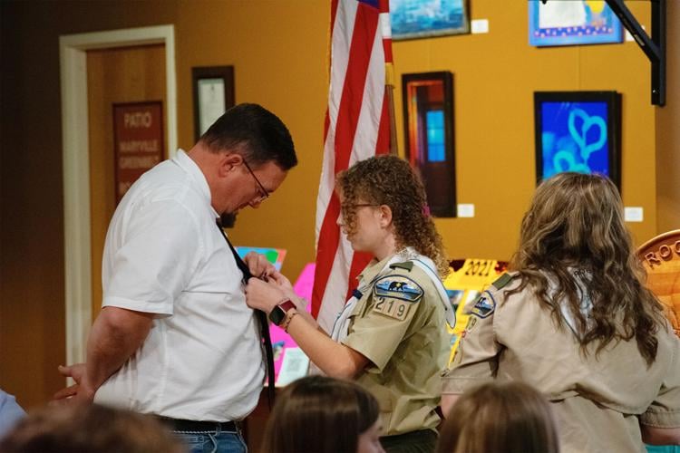 Girls get it done: Blount's first, only female BSA troop honors founder ...