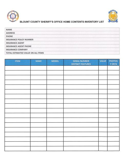 Sheriff’s Office creates home inventory form for residents - The Daily ...