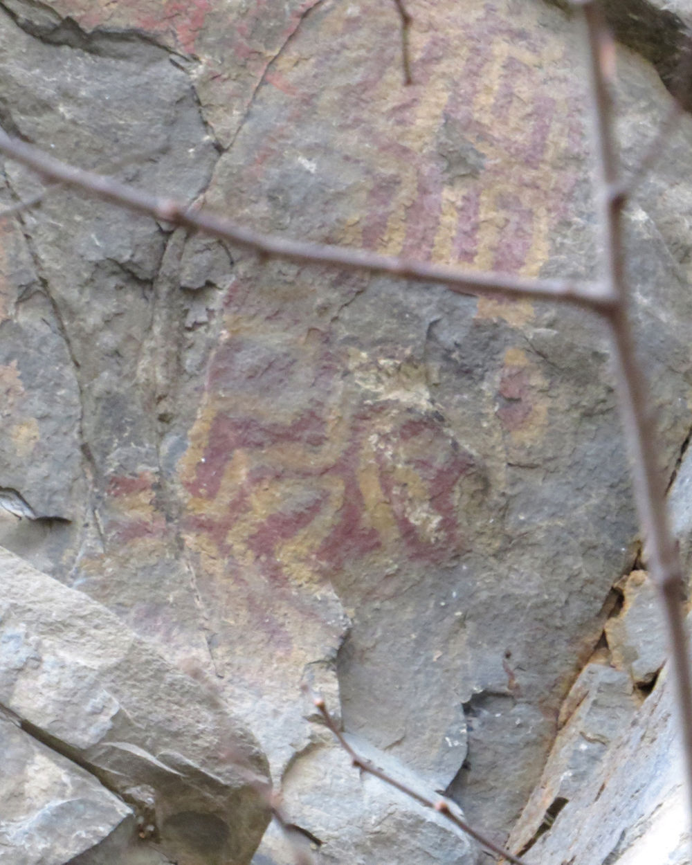 Rock on: Paint Rock in NC best-known example of Native American art in ...