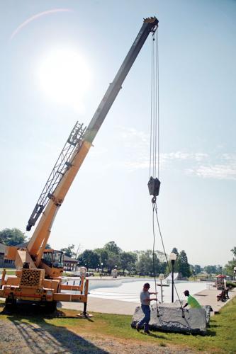 Out with the old: 84-year-old diving platforms removed from Springbrook ...