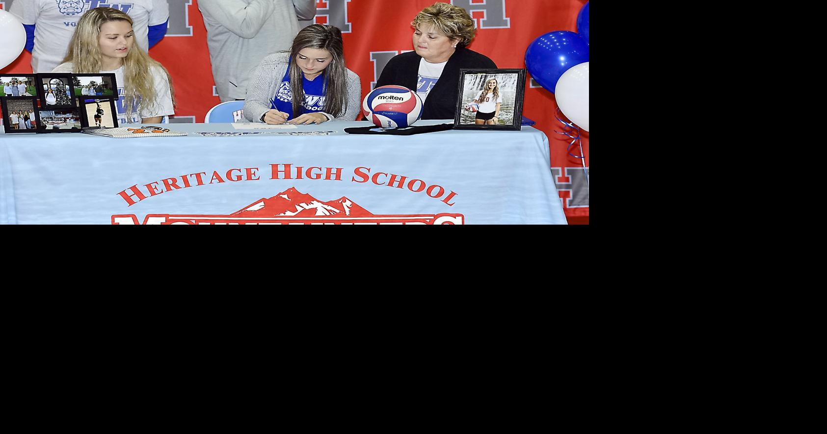 Heritage's Grayson Fleming signs to continue volleyball career at ...