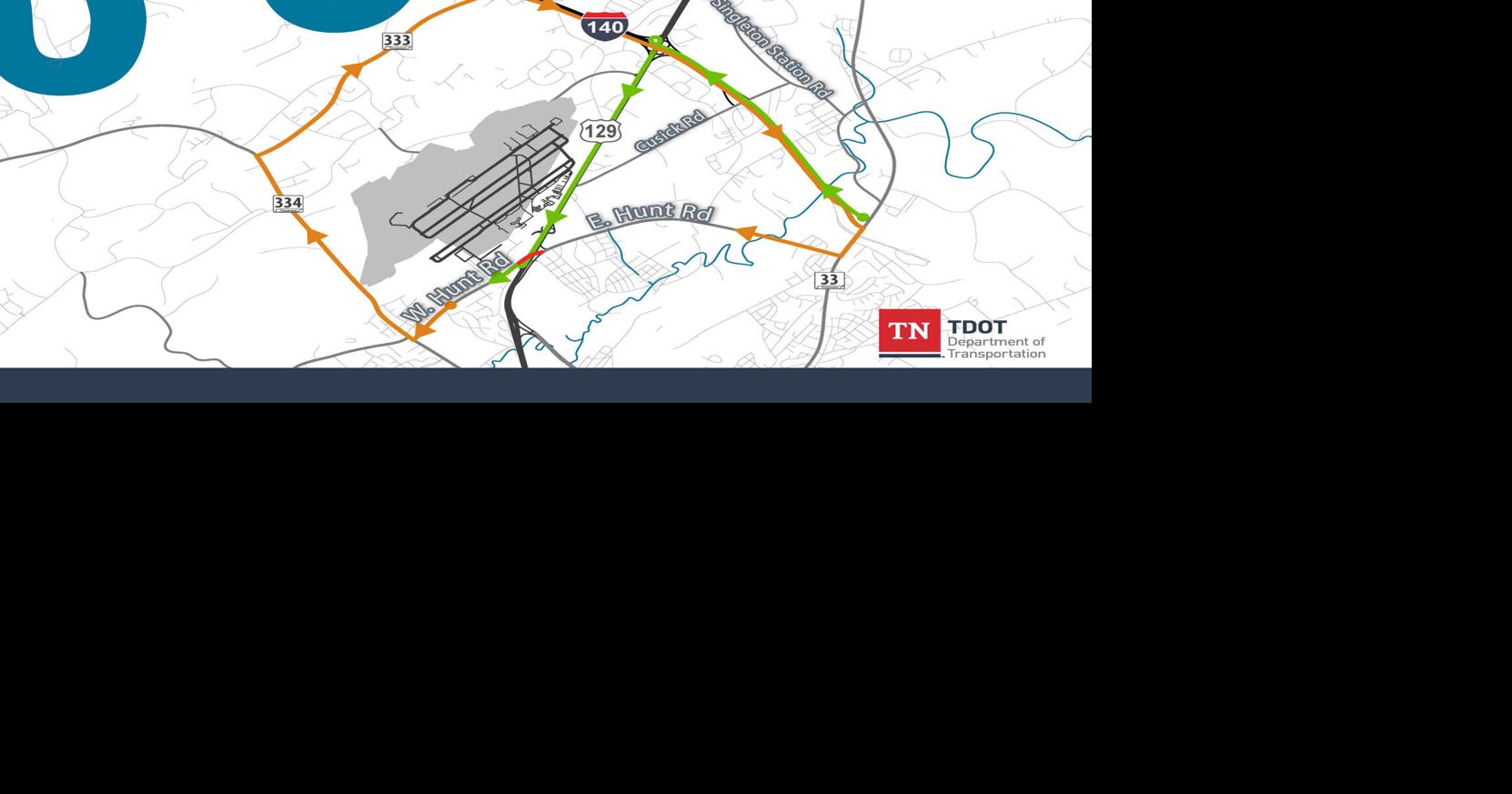 TDOT announces alternative routes during Hunt Road Bridge construction ...