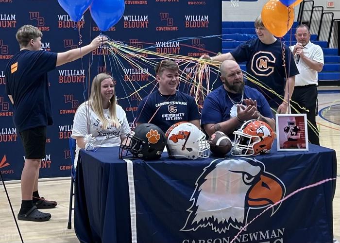 William Blount's Aiden Telfer signs with Carson-Newman football ...