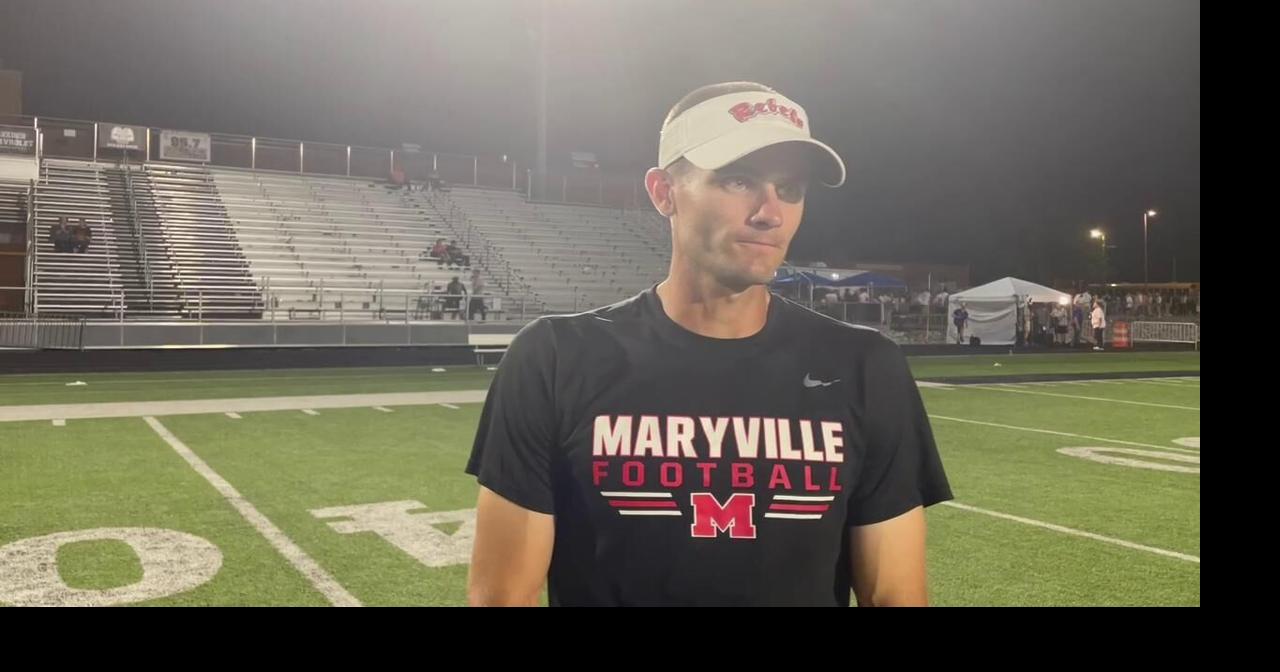 Maryville coach Derek Hunt applauds defense after victory over Powell ...