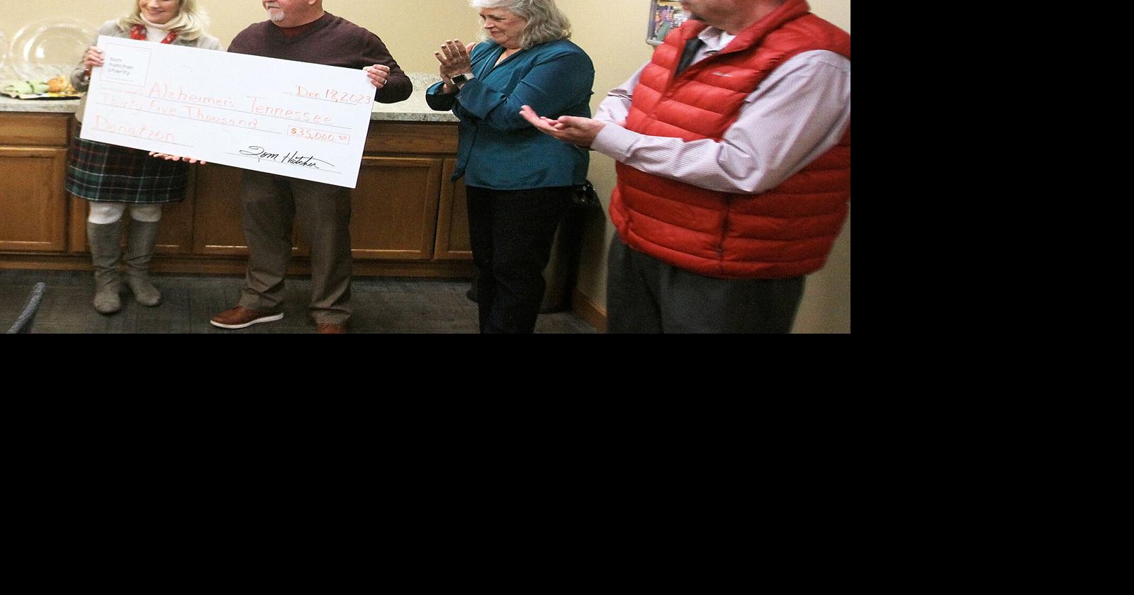 Hatcher presents check for Alzheimer’s Tennessee | Community ...