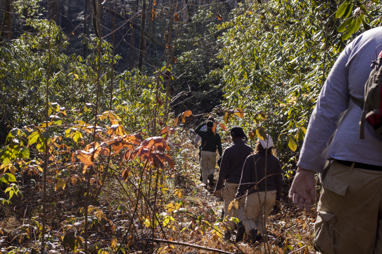 AmeriCorps volunteers help carve new trail on Tremont's second campus ...