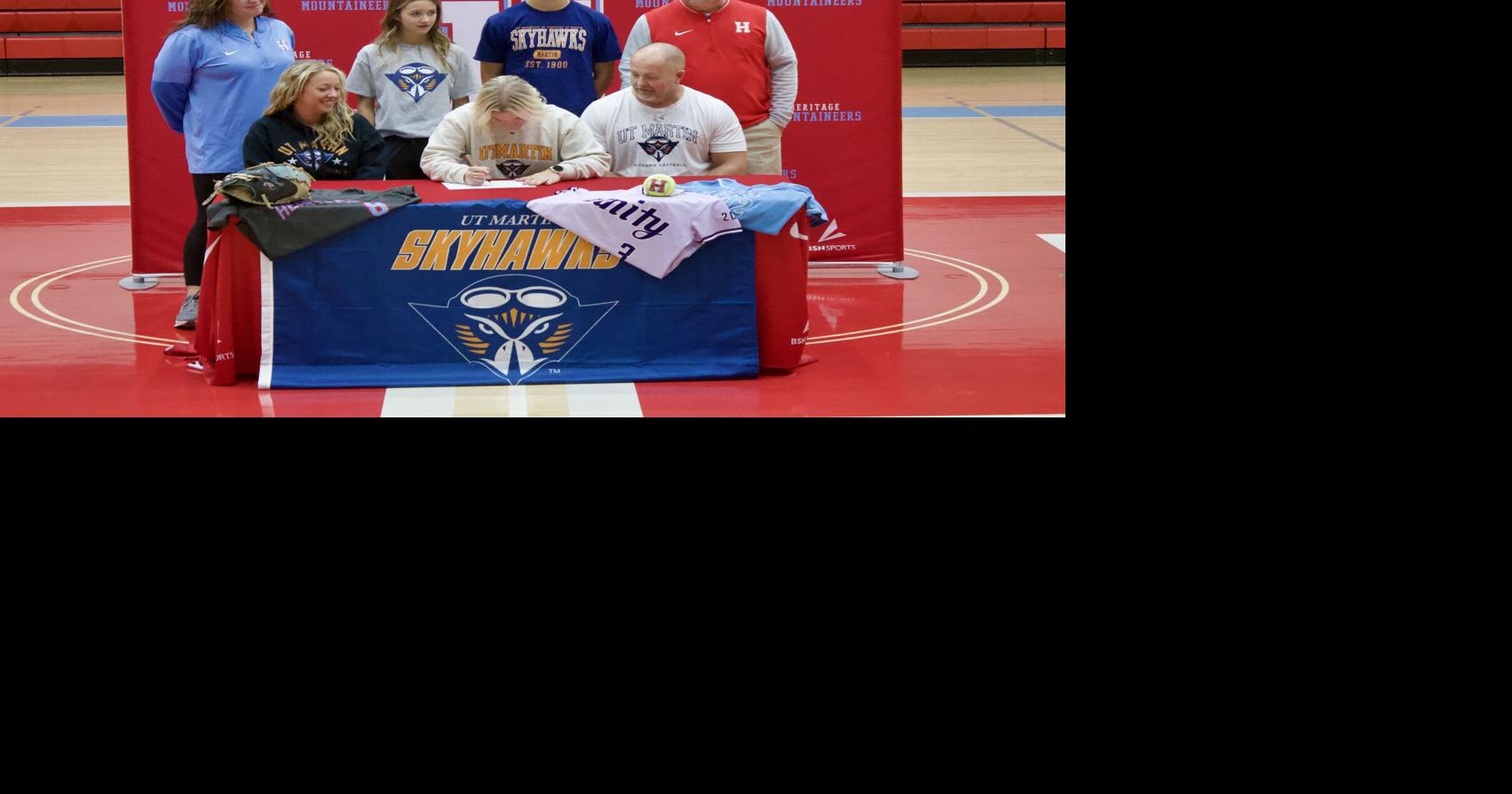 Heritage's Portlyn Bennett signs with UT Martin softball | Sports ...