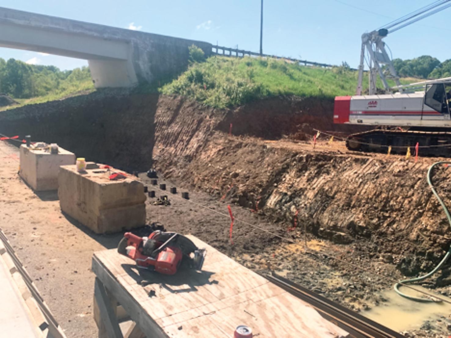 Wall and bridge construction on Alcoa Highway progressing | News ...