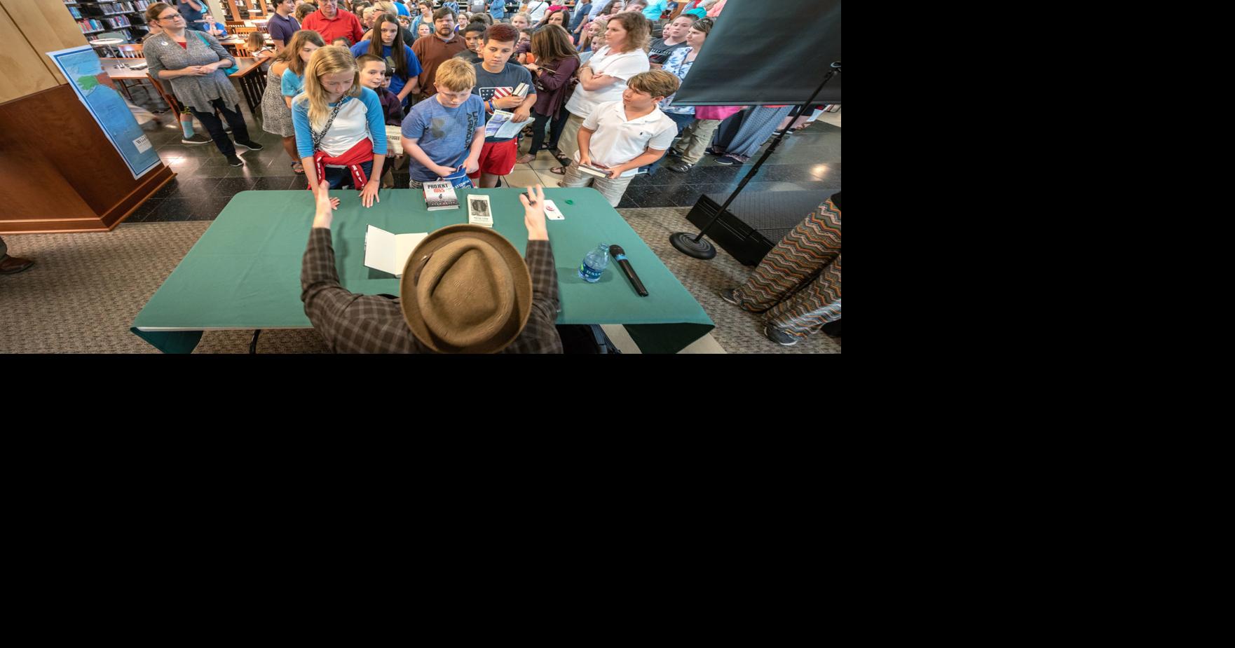 Author Alan Gratz tells Blount County Public Library audience about his ...