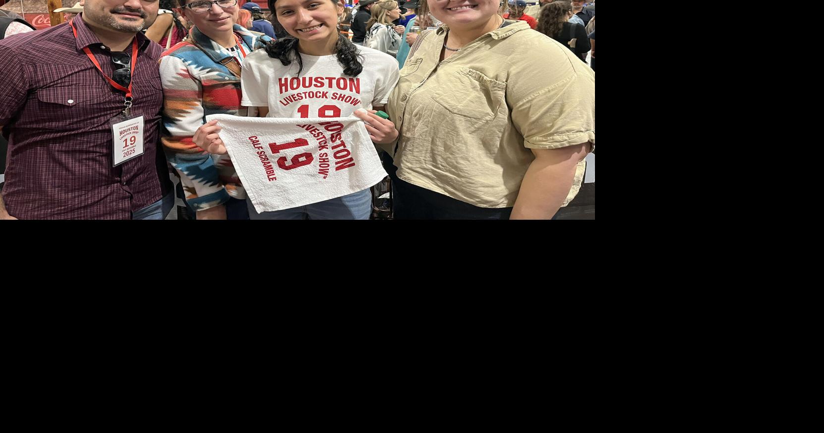 Bryan girl competes in HLSR calf scramble