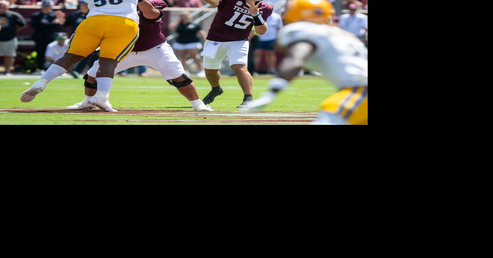 TAMU QB Conner Weigman improves play in win vs. McNeese