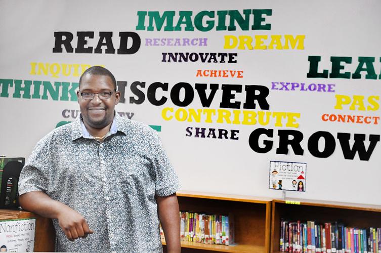 Hearne Elementary's Antonio Redmon connects with hometown students