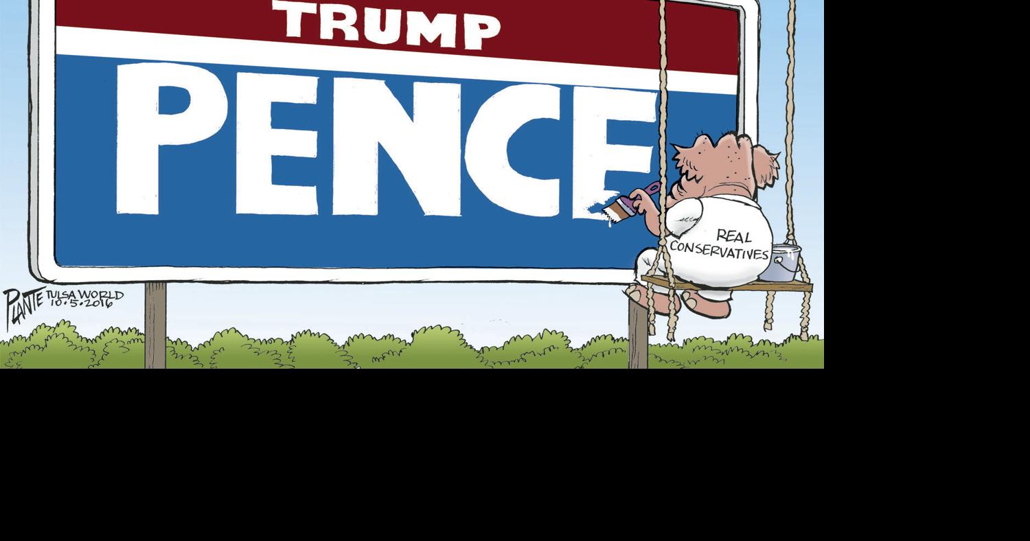 Bruce Plante Cartoon: Governor Mike Pence
